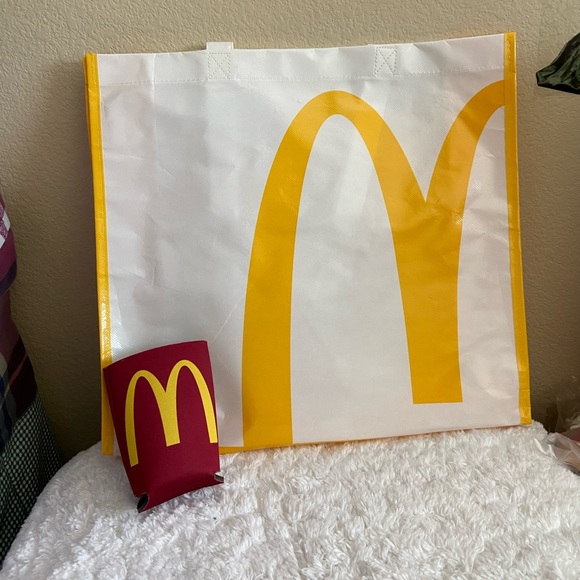 Bags | Mcdonald Reusable Tote Bag With Soda Can Cooler | Poshmark